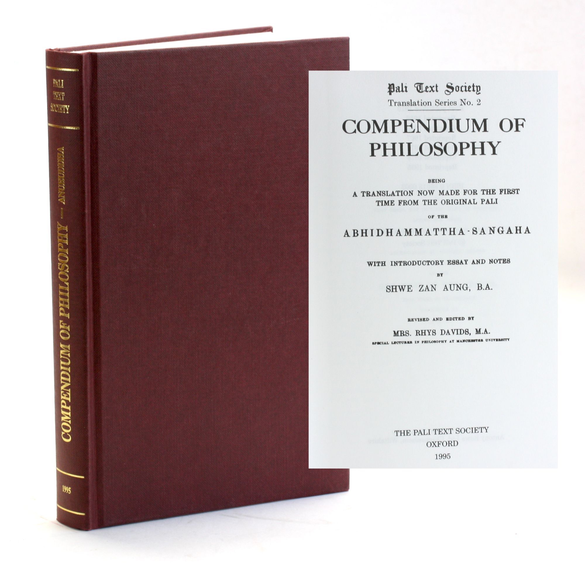 COMPENDIUM OF PHILOSOPHY: Being a Translation Now Made for the First ...